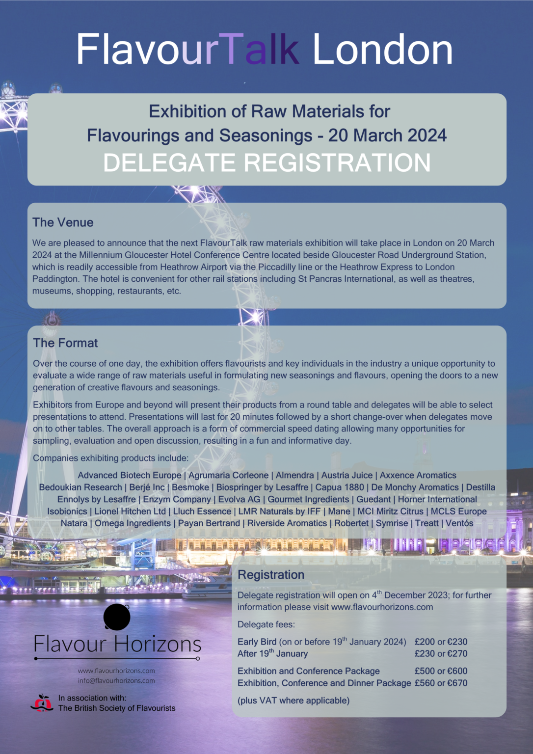 Flavour Horizons - Innovation in food, flavour and ingredients